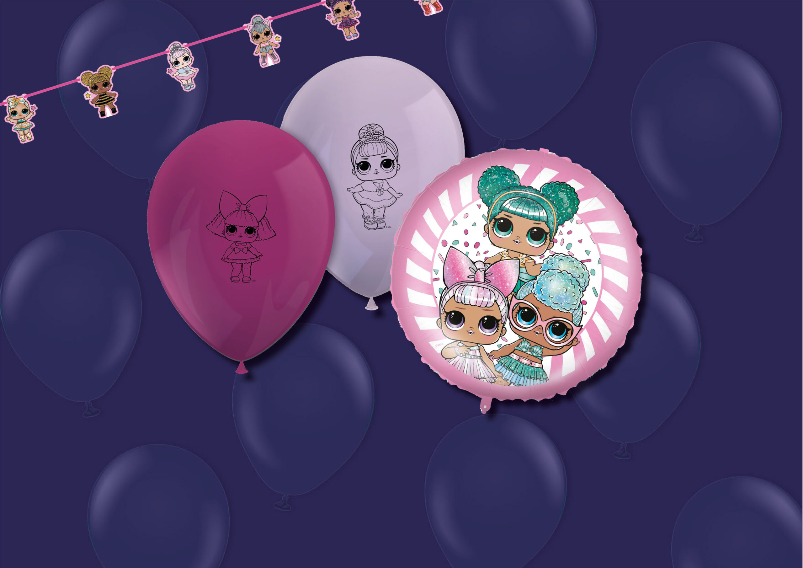 LOL Glitter-tema - Festfabriken.se