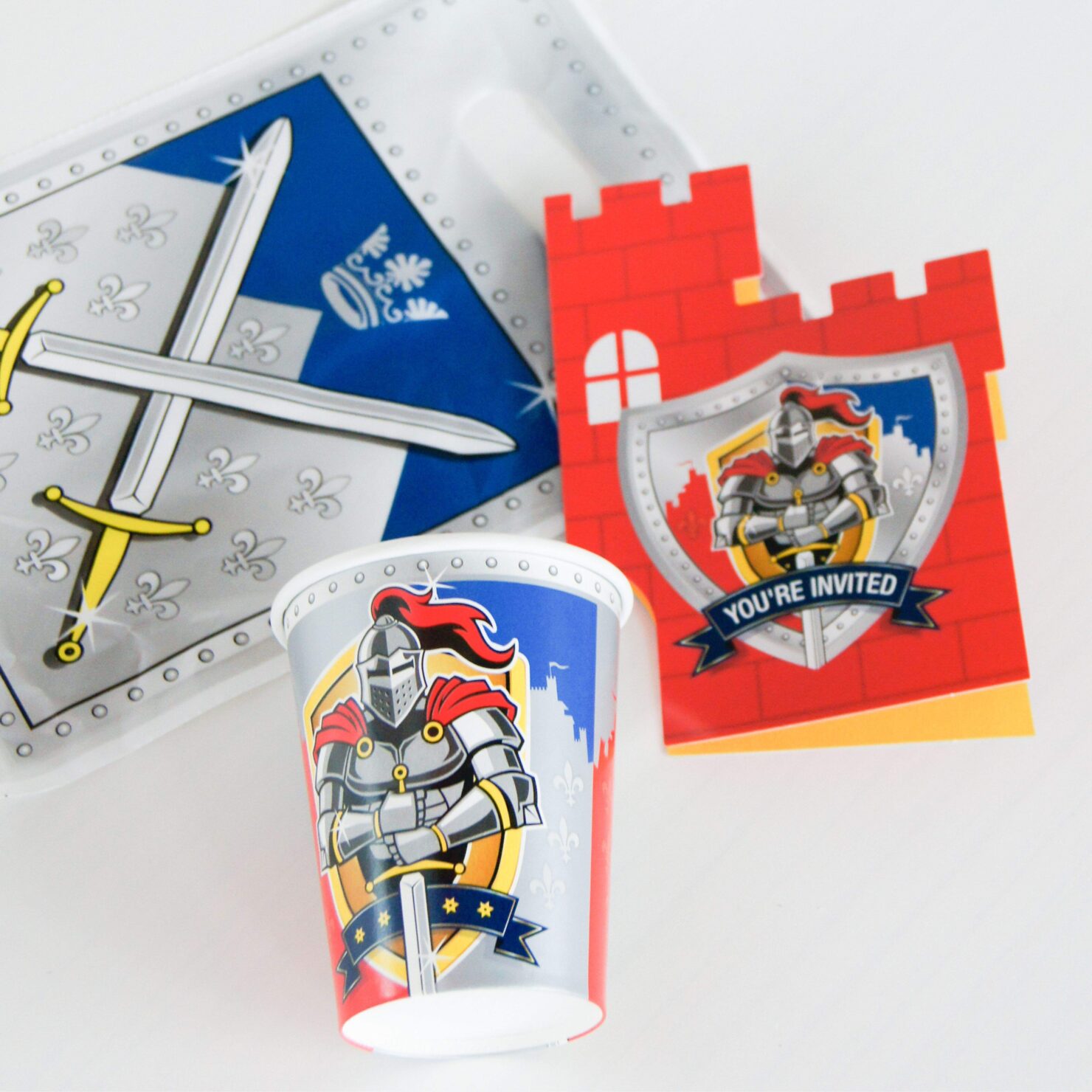 Inbjudningskort Riddare 8-pack